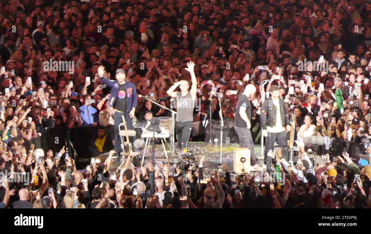 Pasadena, California, USA 30th September 2023 Coldplay Music of the ...