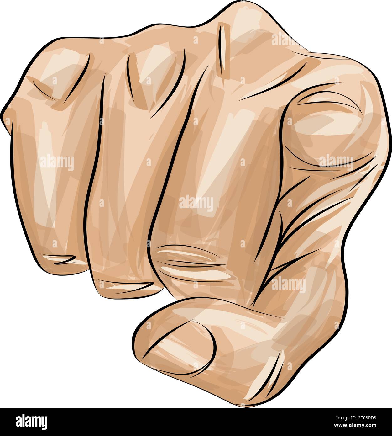 Point with thumb Stock Vector Images - Alamy