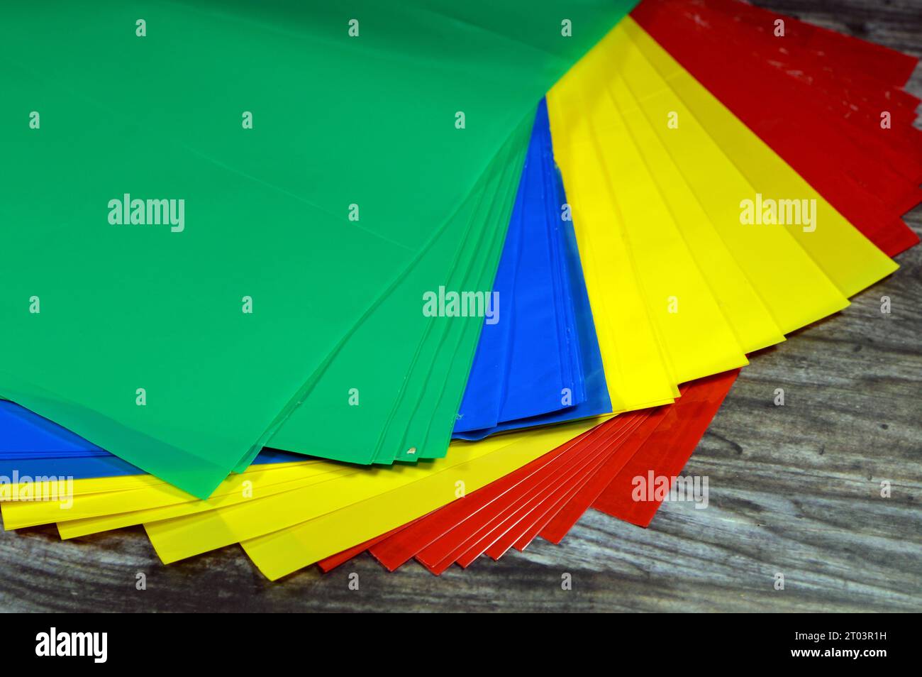 Multiple colors covers for booklets, brochures and books, wrapping the ...