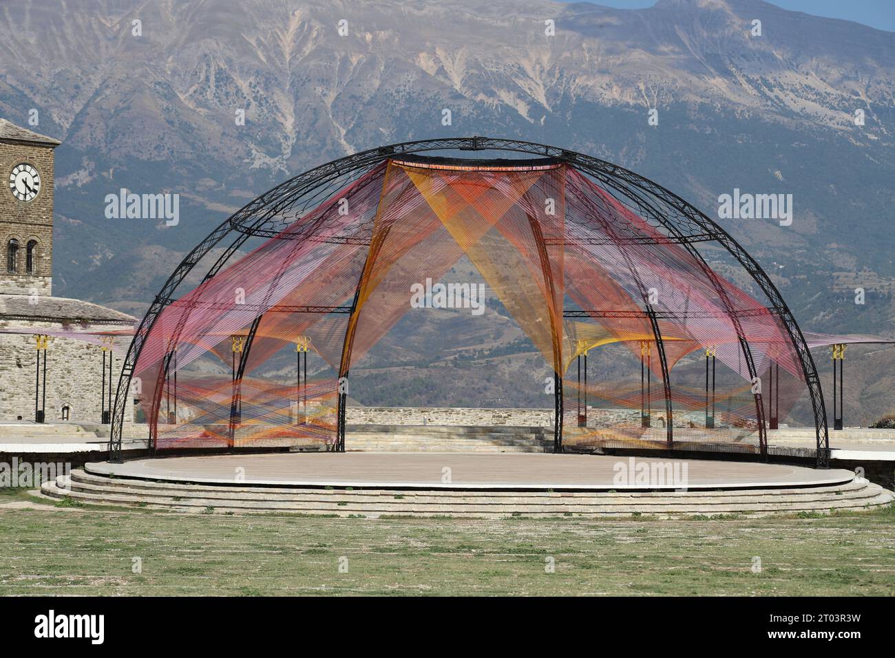 An Aesthetically pleasing, Modern Art Design Outdoor Stage, made of ...