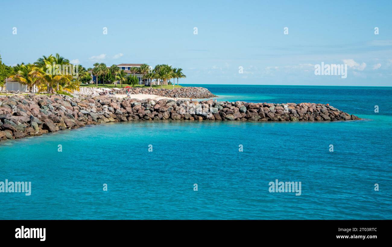 Beautiful white sand beach in Ocean Cay--- MSC Marine Reserve, The ...