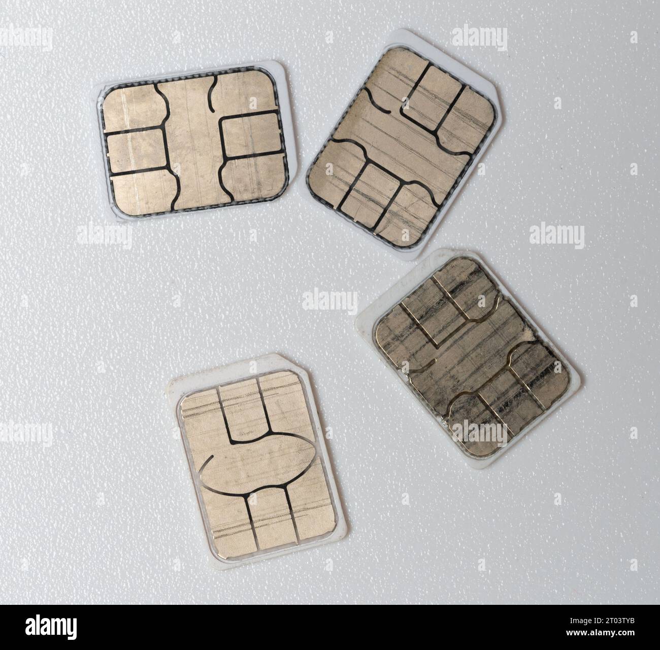 Nano simcard on white studio background isolated macro close up view ...