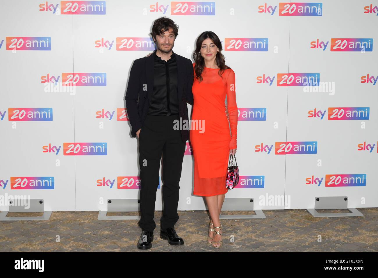 Rome, Italy. 03rd Oct, 2023. Lino Guanciale (l) and Antonella Liuzzi (r ...