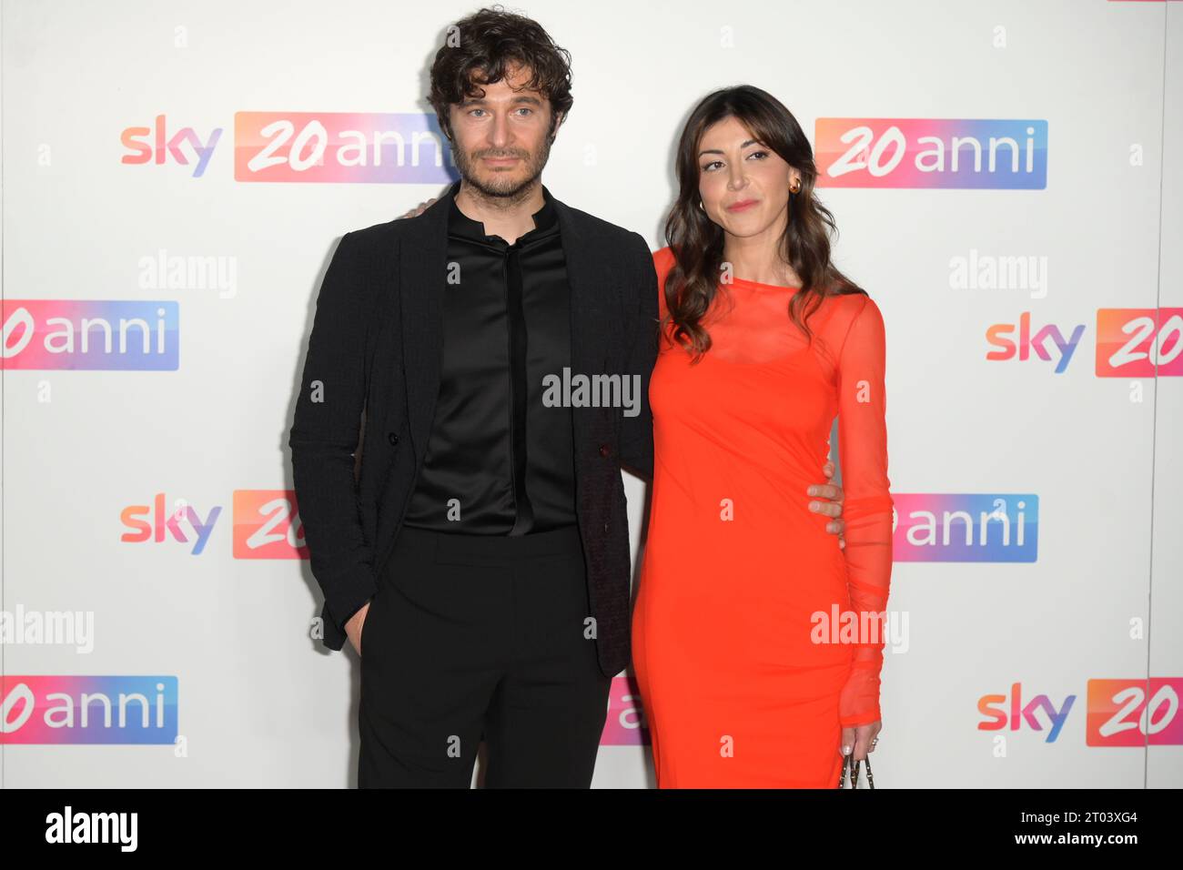 Rome, Italy. 03rd Oct, 2023. Lino Guanciale (l) and Antonella Liuzzi (r ...