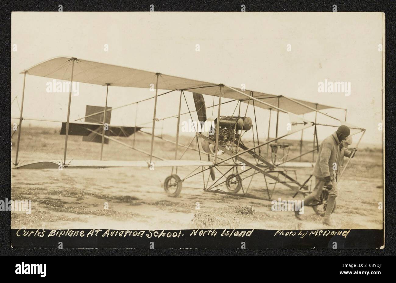 Curtiss biplane, North Island, California, USA, 1911 Stock Photo - Alamy