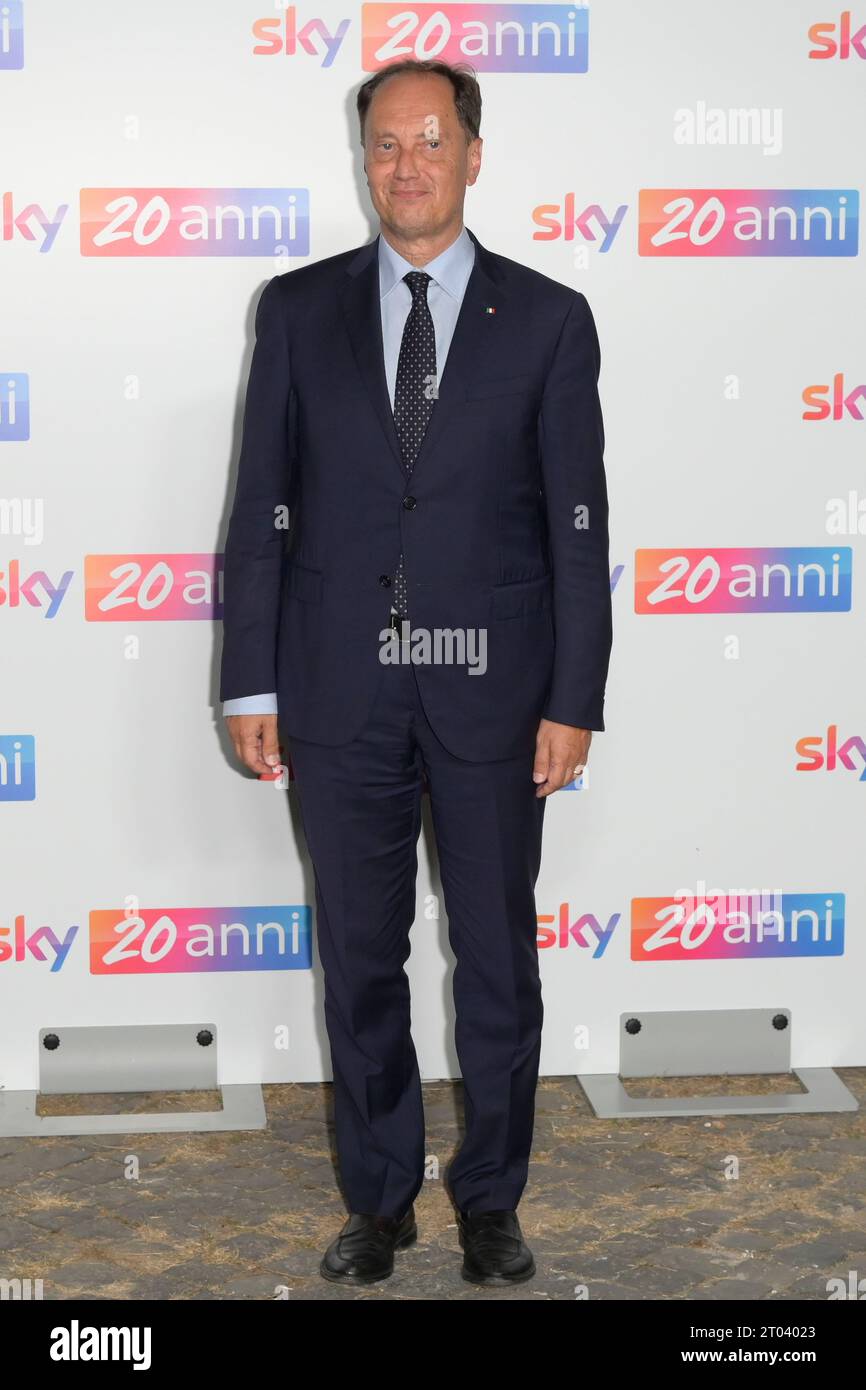 Rome, Italy. 03rd Oct, 2023. Luca Ciriani attends the photocall of the ...