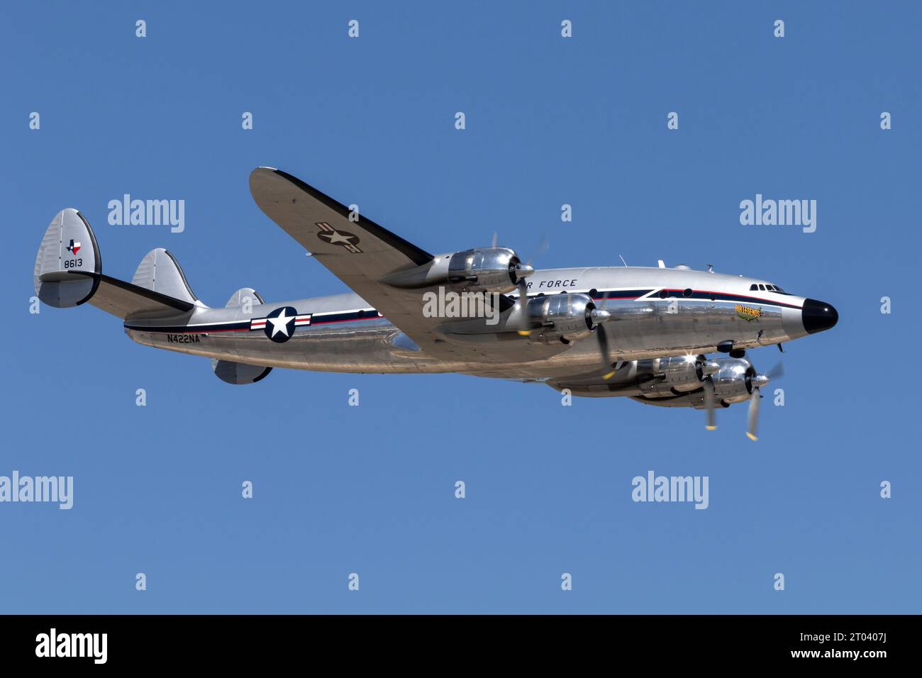 Lockheed C-121A Constellation N422NA in flight. Serial number 48-613 ...