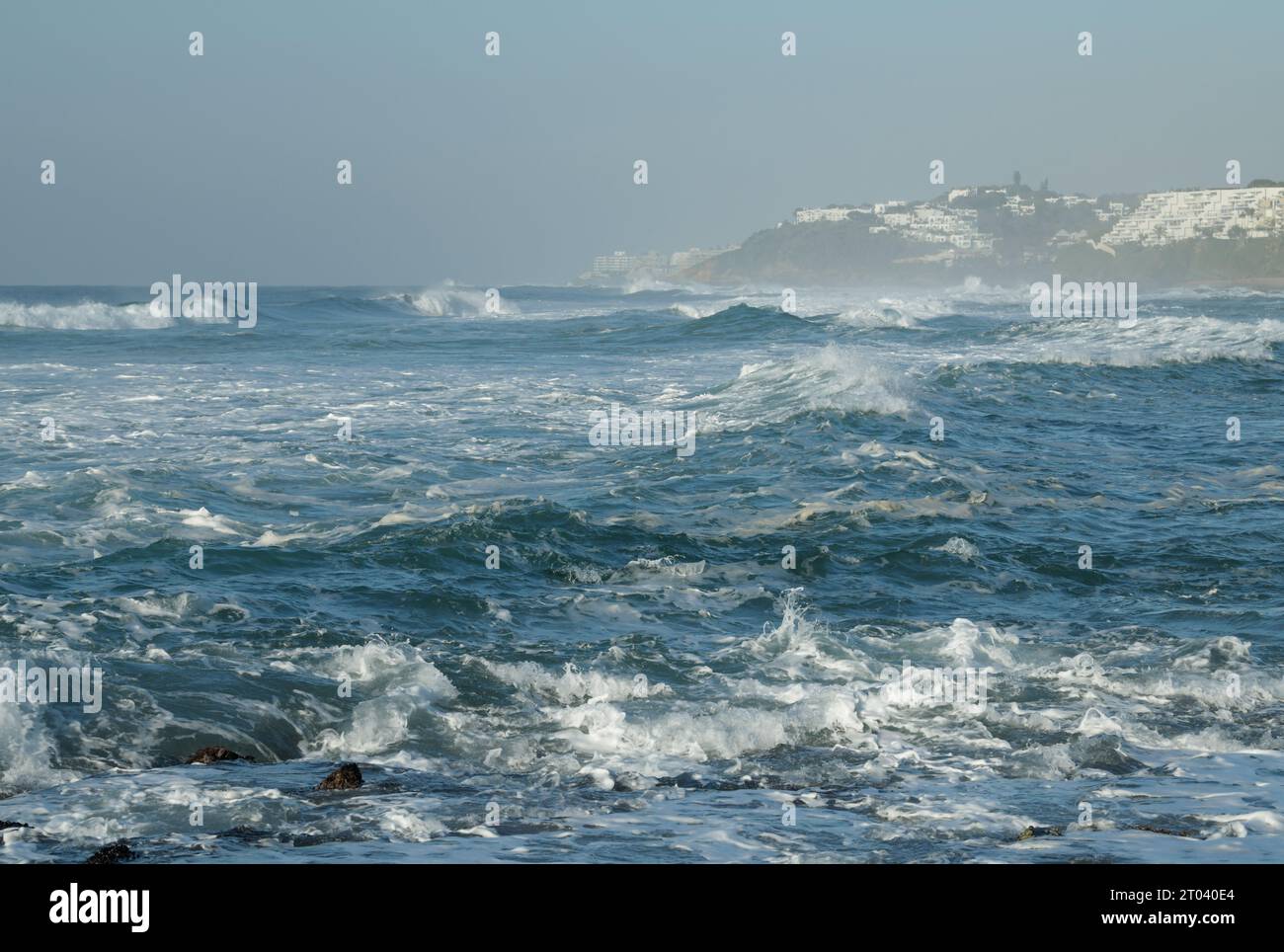 Beautiful seascape, dramatic waves, Shakas Rock, KwaZulu-natal, South ...