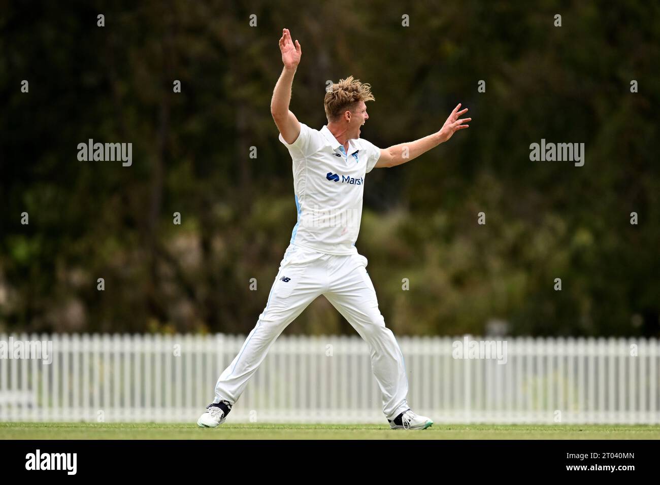 Sydney, Australia. 04th Oct, 2023. Jack Edwards of the Blues celebrates ...