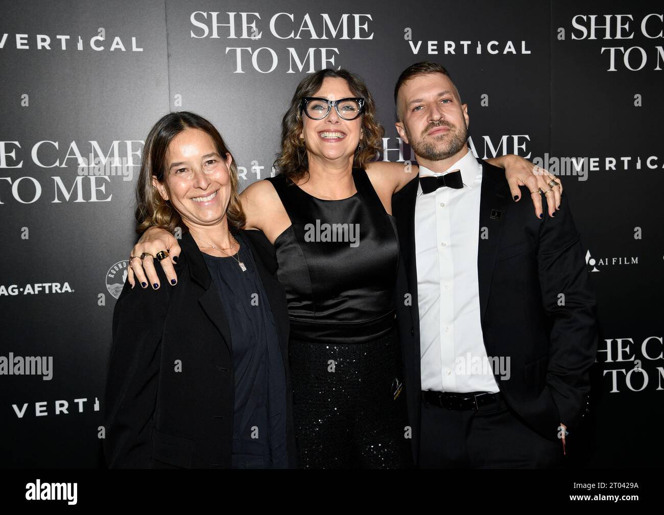 Producer Pam Koffler, left, writer-director Rebecca Miller and producer ...