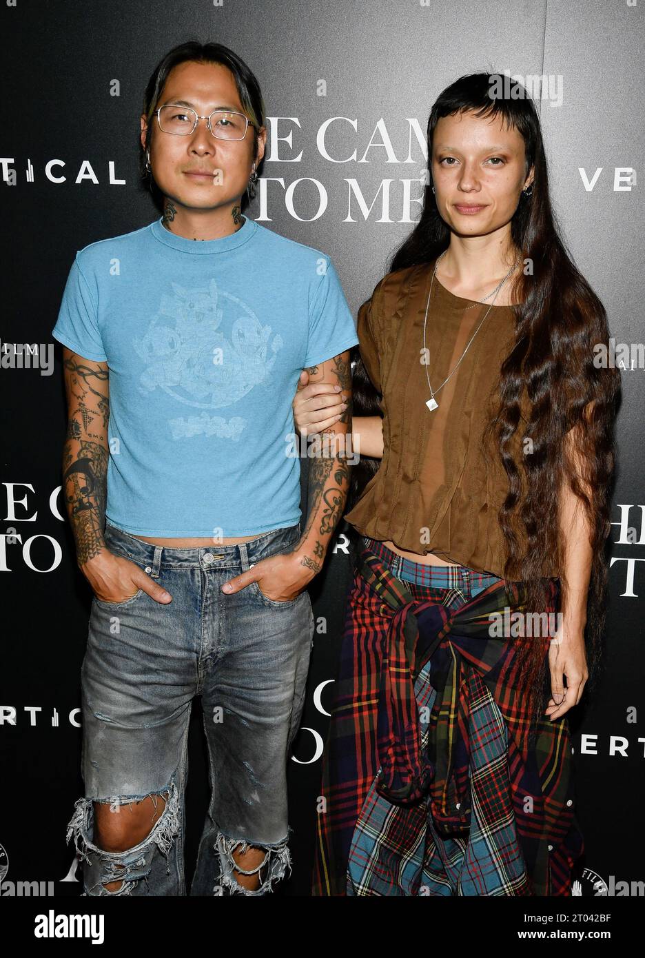 Danny Bowien, left, and Sara Hiromi attend a special screening of "She ...