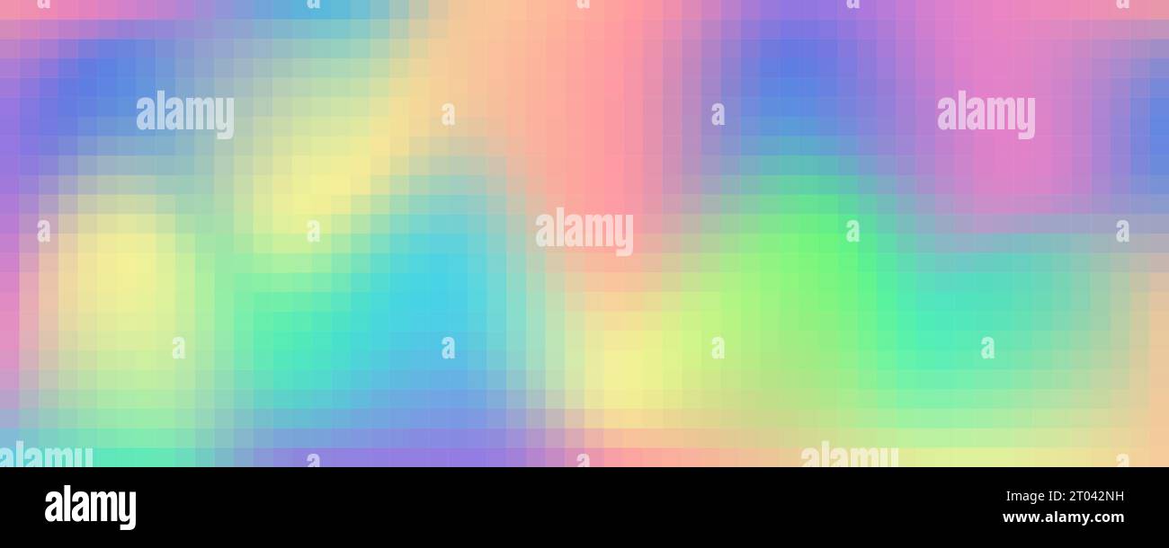 Pixel square rainbow pattern. Abstract wavy gradient mosaic background ...