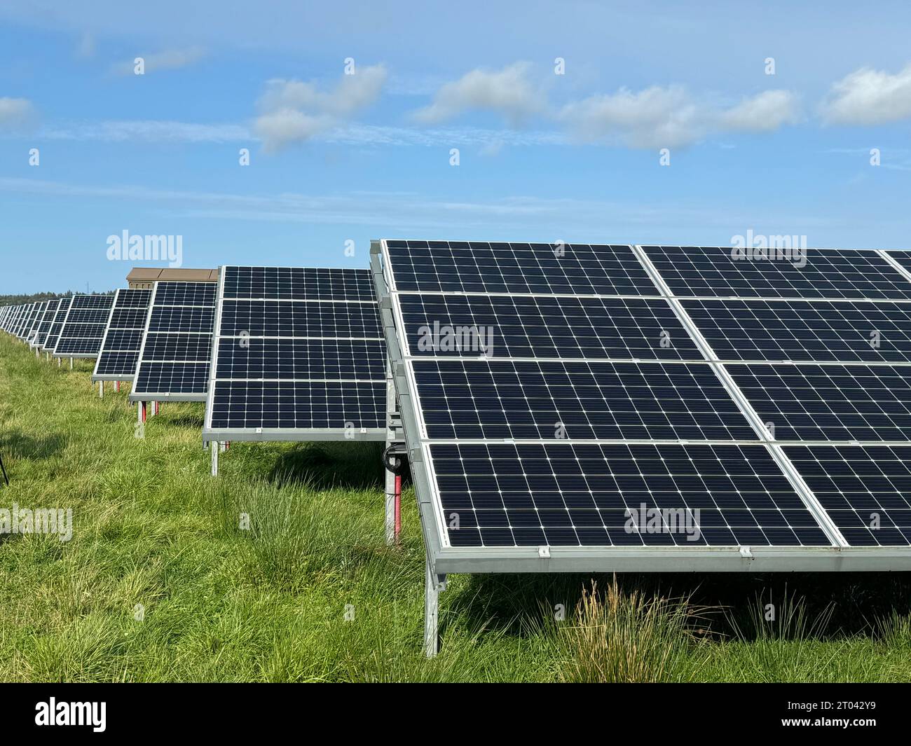 Hanstholm, Denmark. 27th Sep, 2023. Photoelectric modules at a solar ...