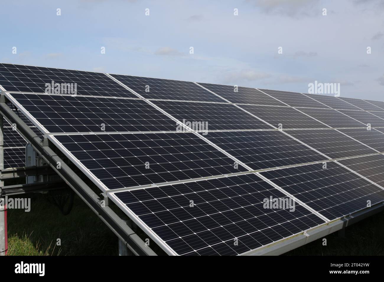 Hanstholm, Denmark. 27th Sep, 2023. Photoelectric modules at a solar ...