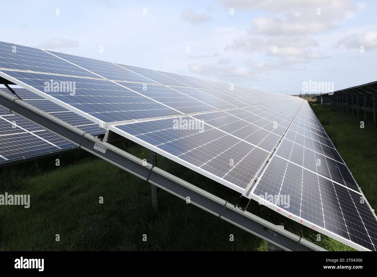 Hanstholm, Denmark. 27th Sep, 2023. Photoelectric modules at a solar ...