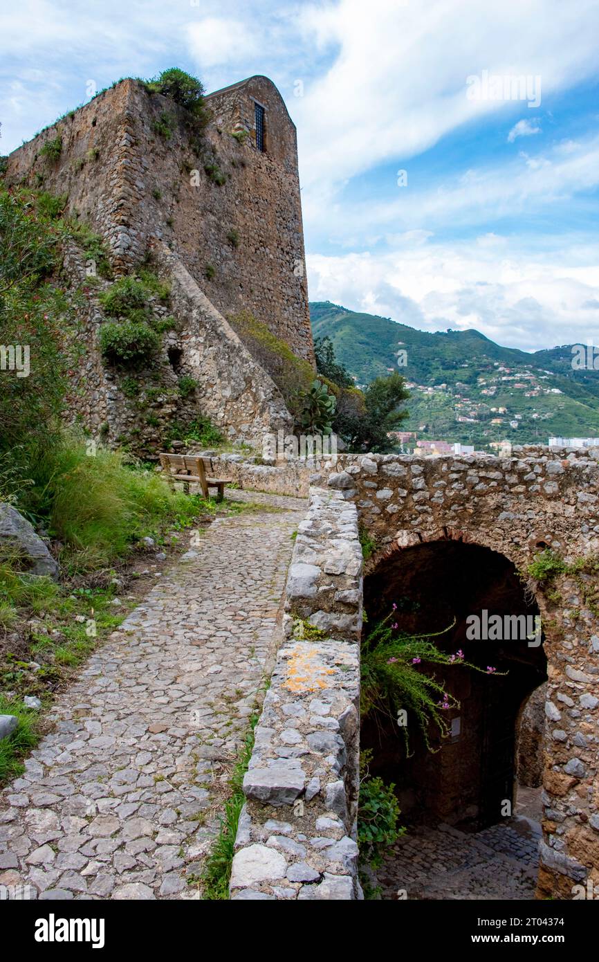 Ruins of Cefalu Castle - Sicily - Italy Stock Photo - Alamy