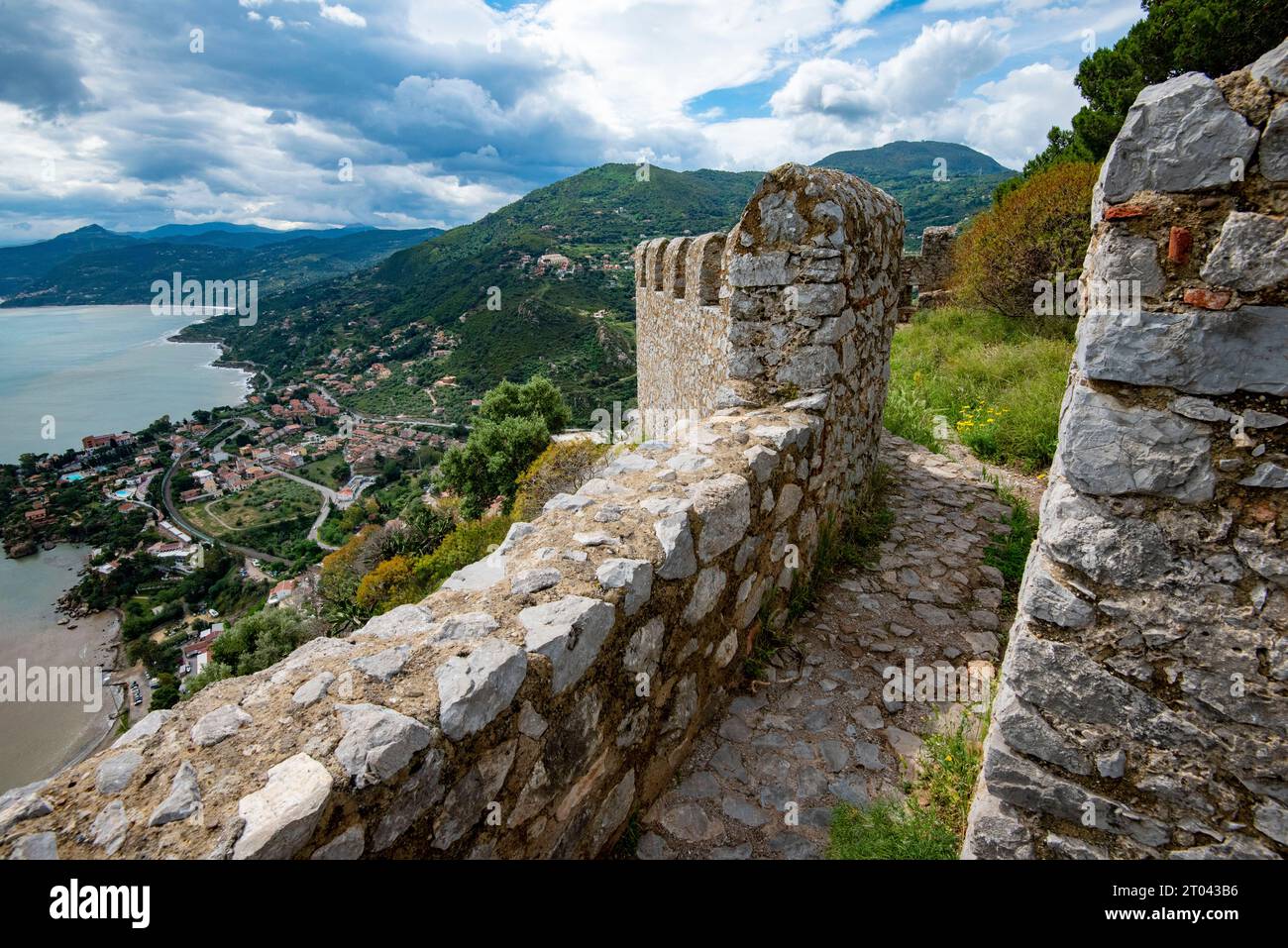 Ruins of Cefalu Castle - Sicily - Italy Stock Photo - Alamy