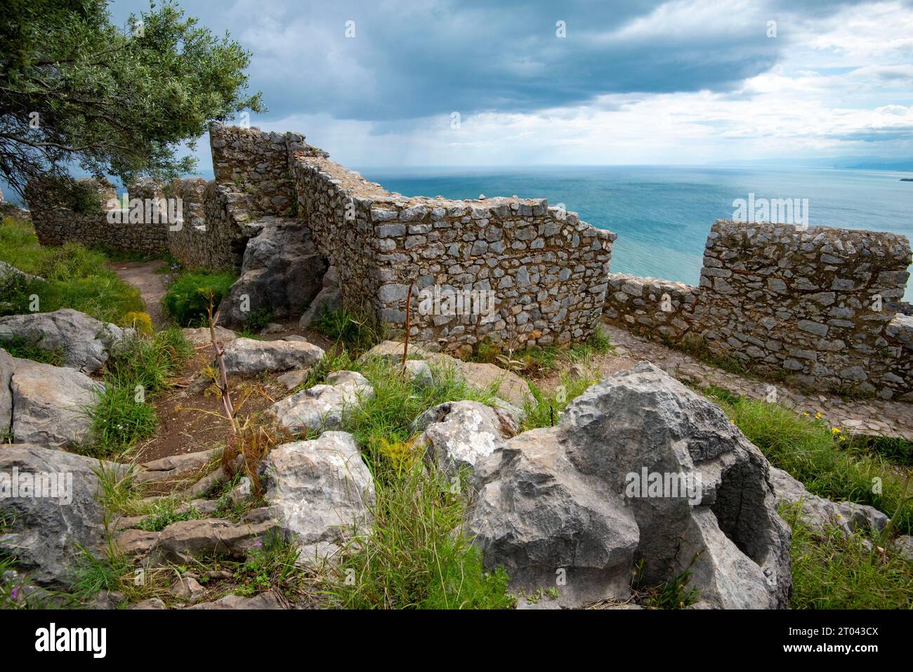 Ruins of Cefalu Castle - Sicily - Italy Stock Photo - Alamy