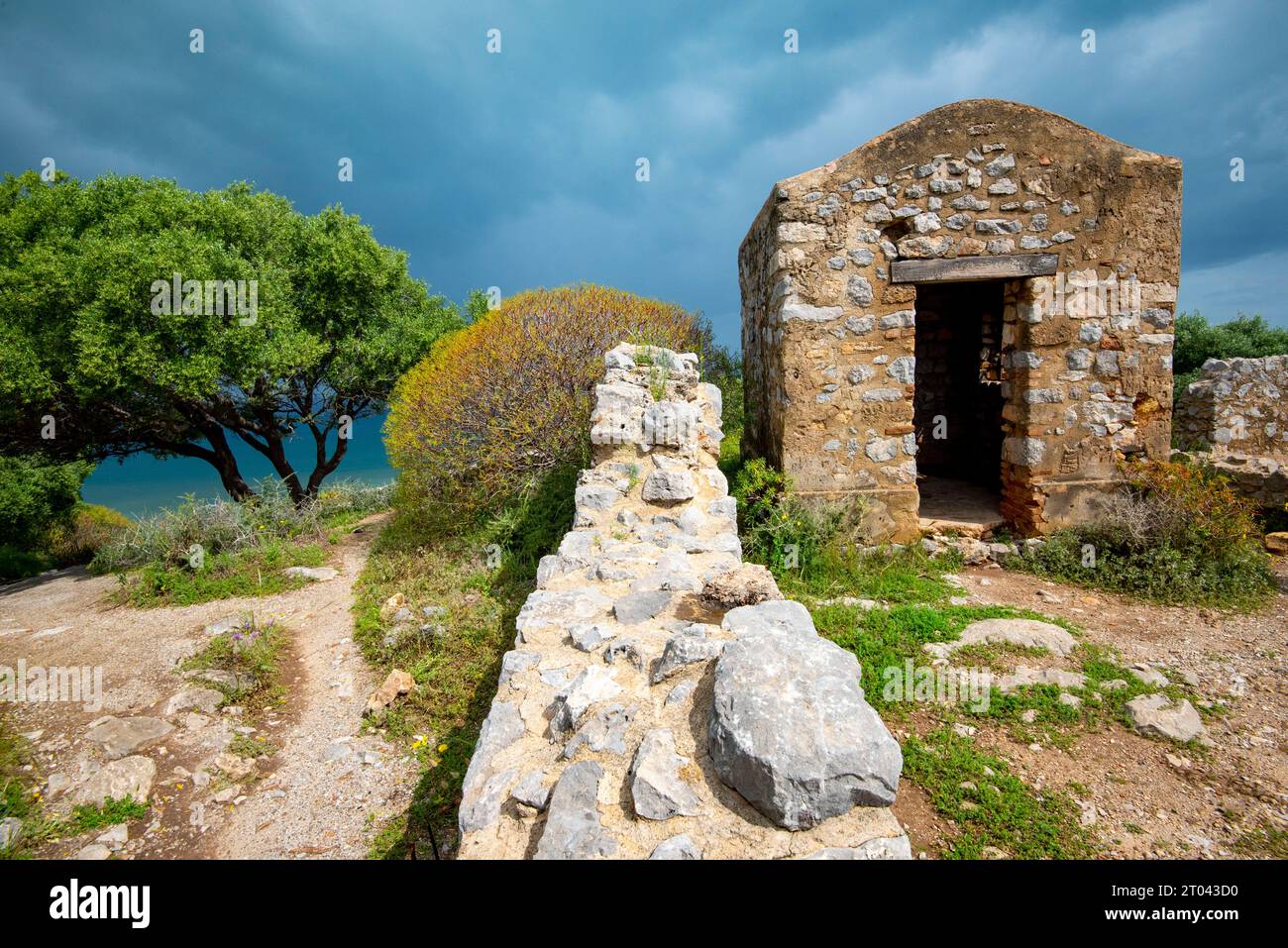Ruins of Cefalu Castle - Sicily - Italy Stock Photo - Alamy