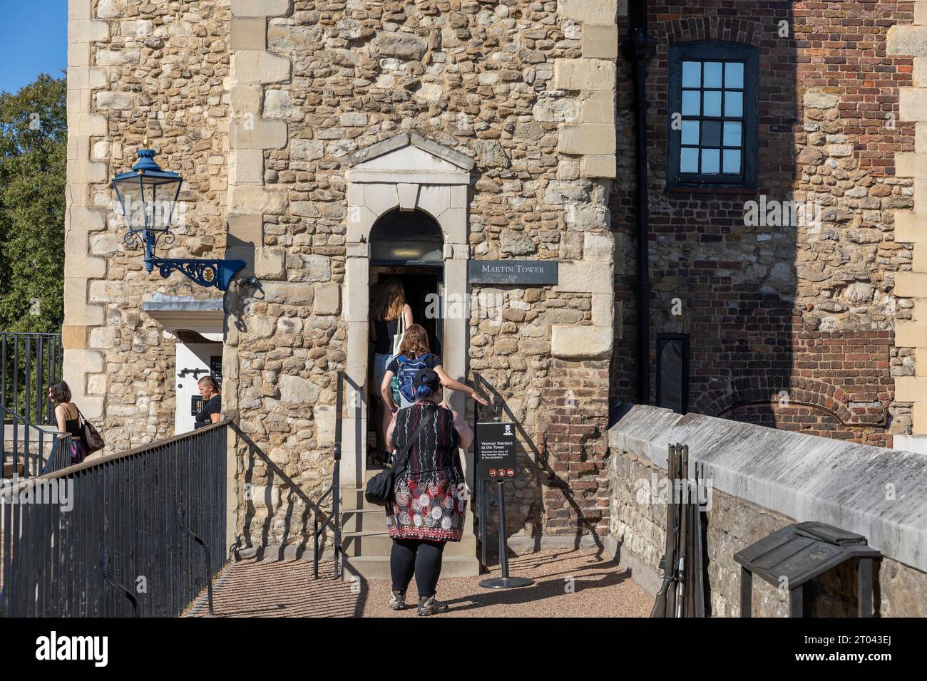 Tower of London September 2023, and Martin Tower on the tower walls ...