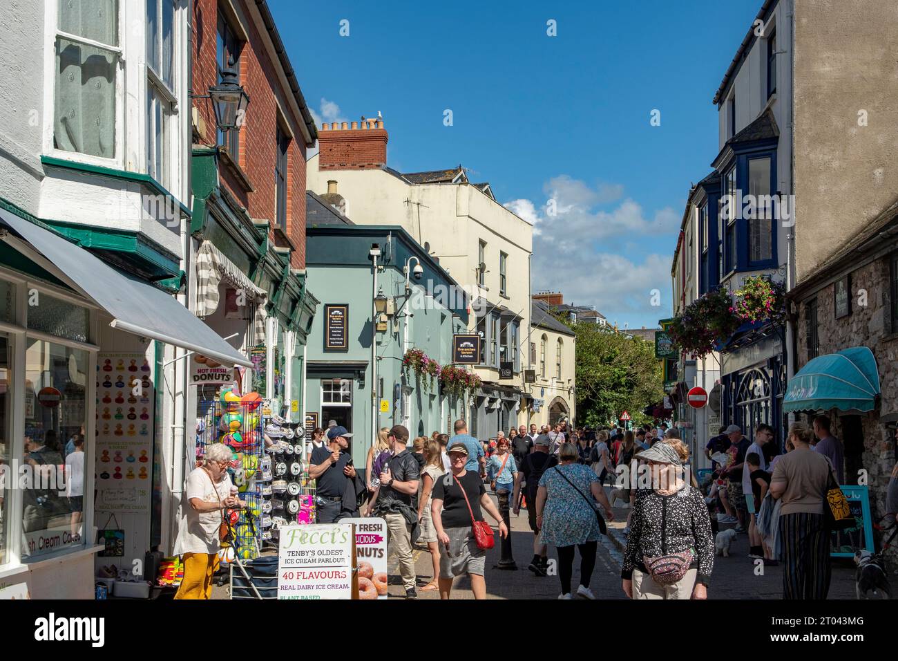 Inside the Castle Walls, Tenby, Pembrokeshire, Wales Stock Photo - Alamy