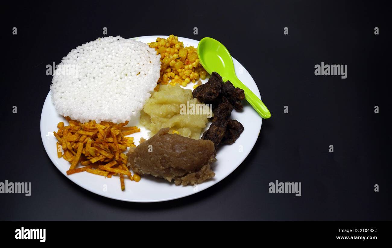 Indian Fasting Gujarati Upwas Fast diet items offered in Thali complete ...