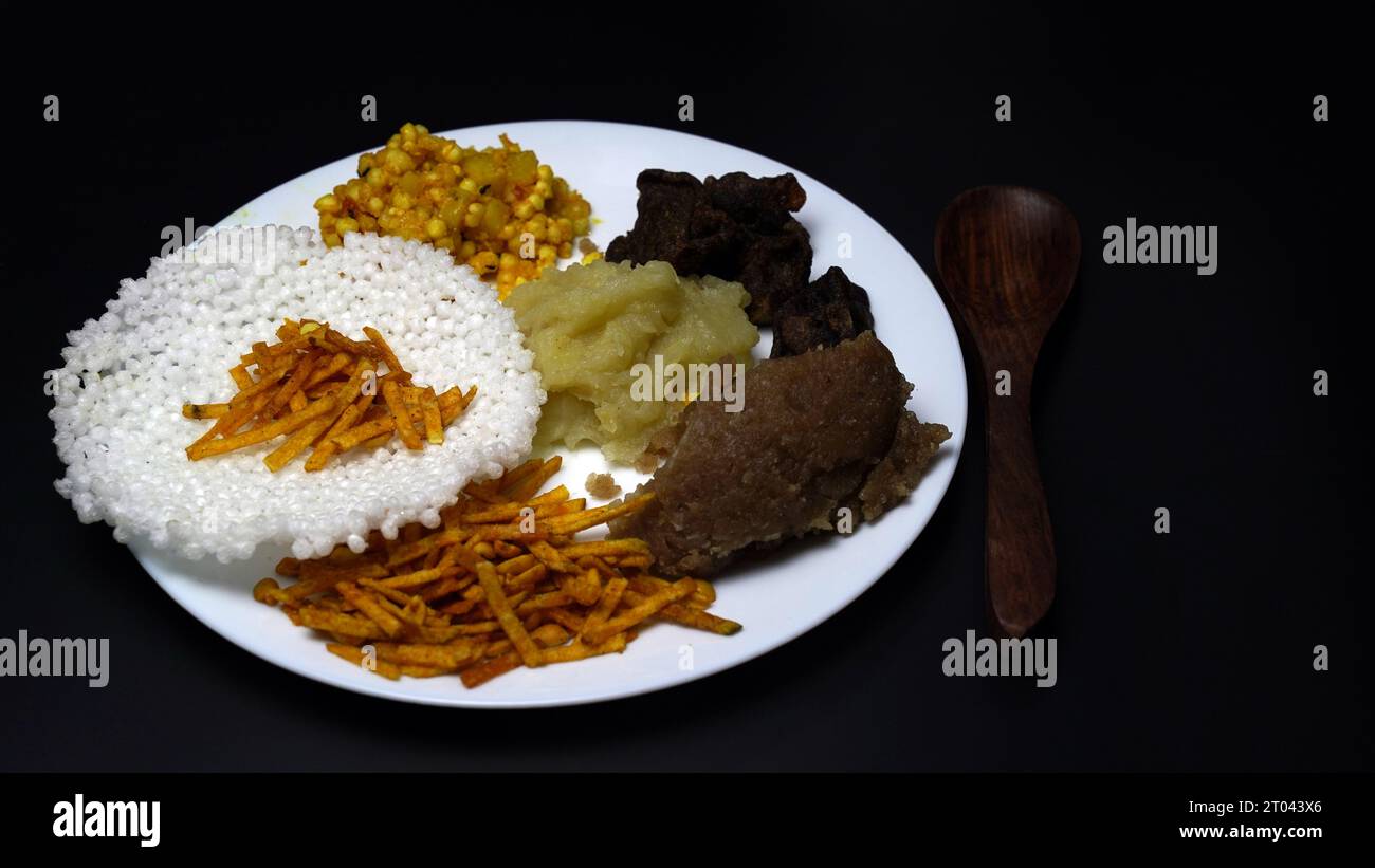 Indian Fasting Gujarati Upwas Fast diet items offered in Thali complete ...