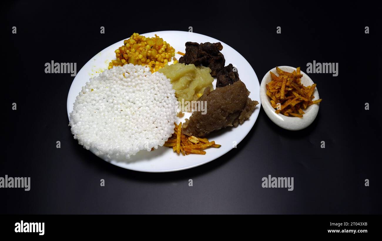 Indian Fasting Gujarati Upwas Fast diet items offered in Thali complete ...