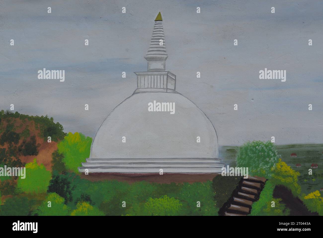 one of the buddhist temple in sinhala peoples Stock Photo - Alamy