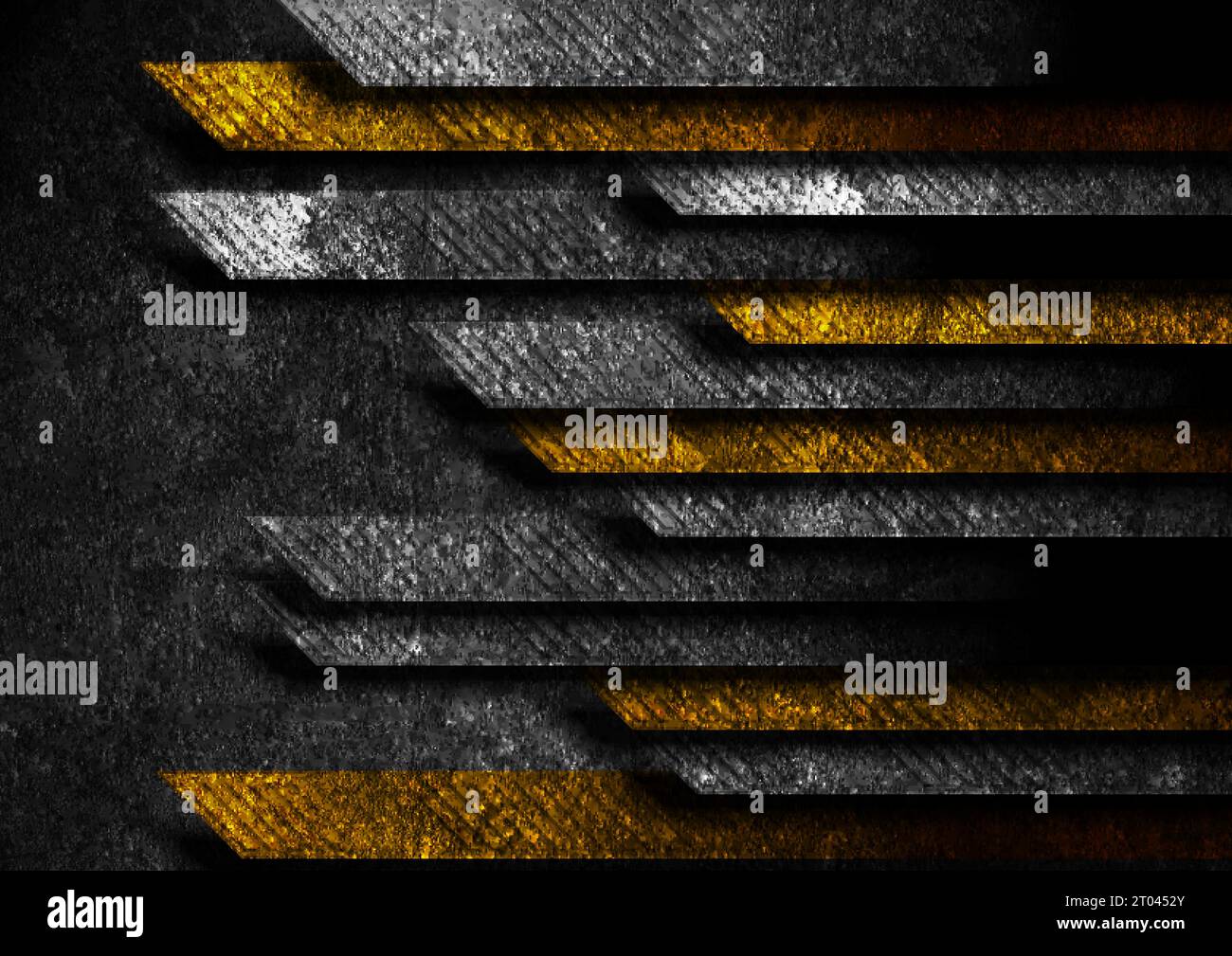 Black and orange abstract tech geometric grunge background with ...