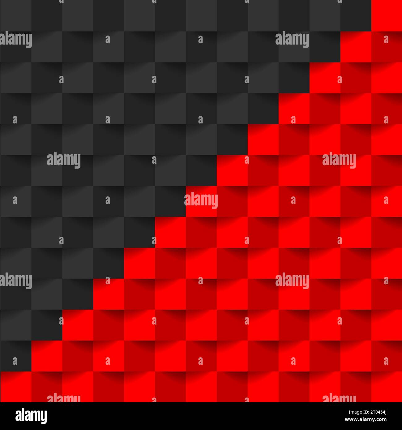Contrast red black abstract mosaic background. Vector design Stock ...