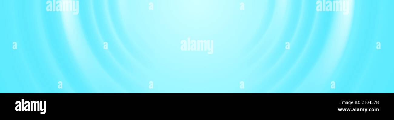 Cyan and blue smooth circles abstract tech banner design. Futuristic ...