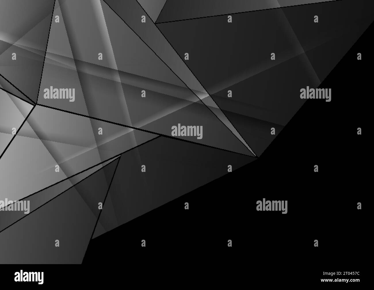 Dark grey glossy abstract low poly technology background. Geometry ...