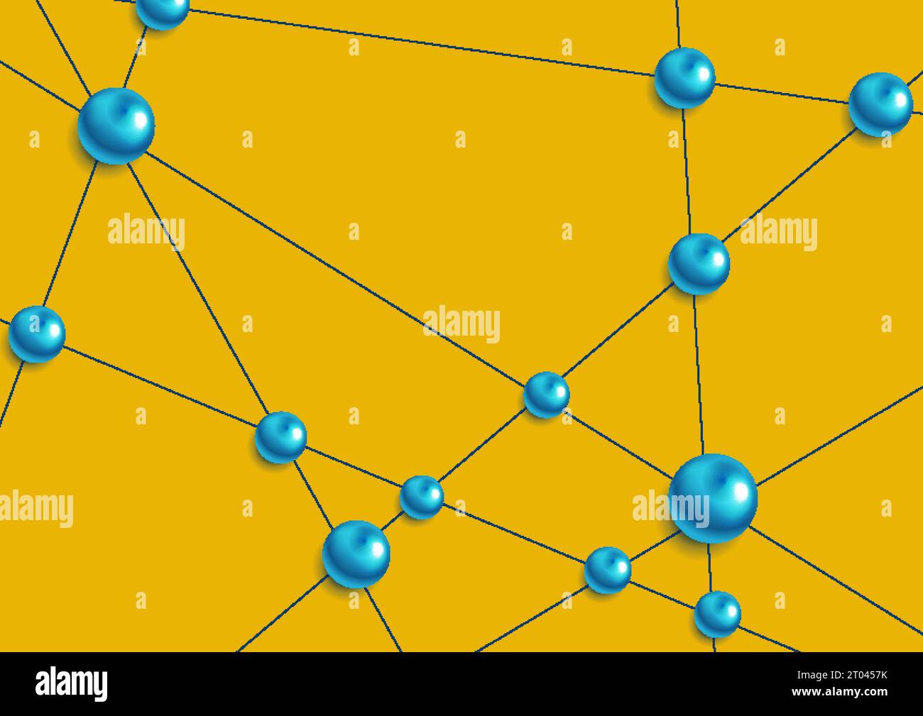 Technology Bright Network Communication Abstract Background With Glossy Circles Vector Design