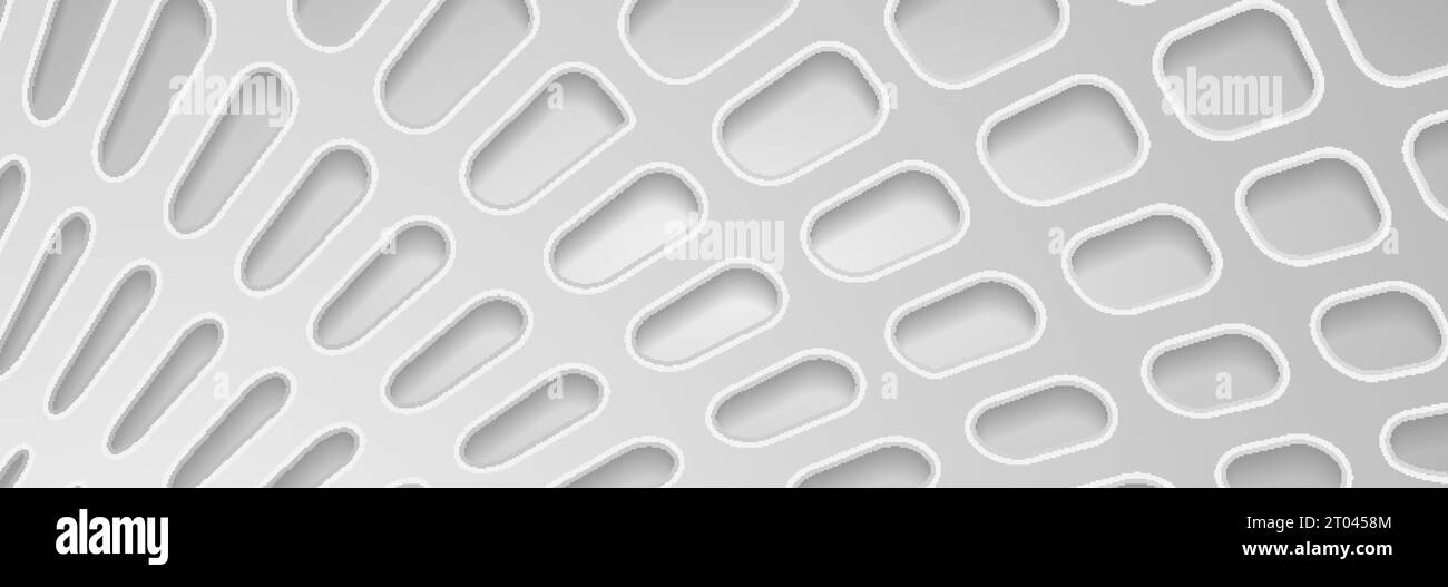 Grey and white papercut 3d grid abstract background. Corporate ...