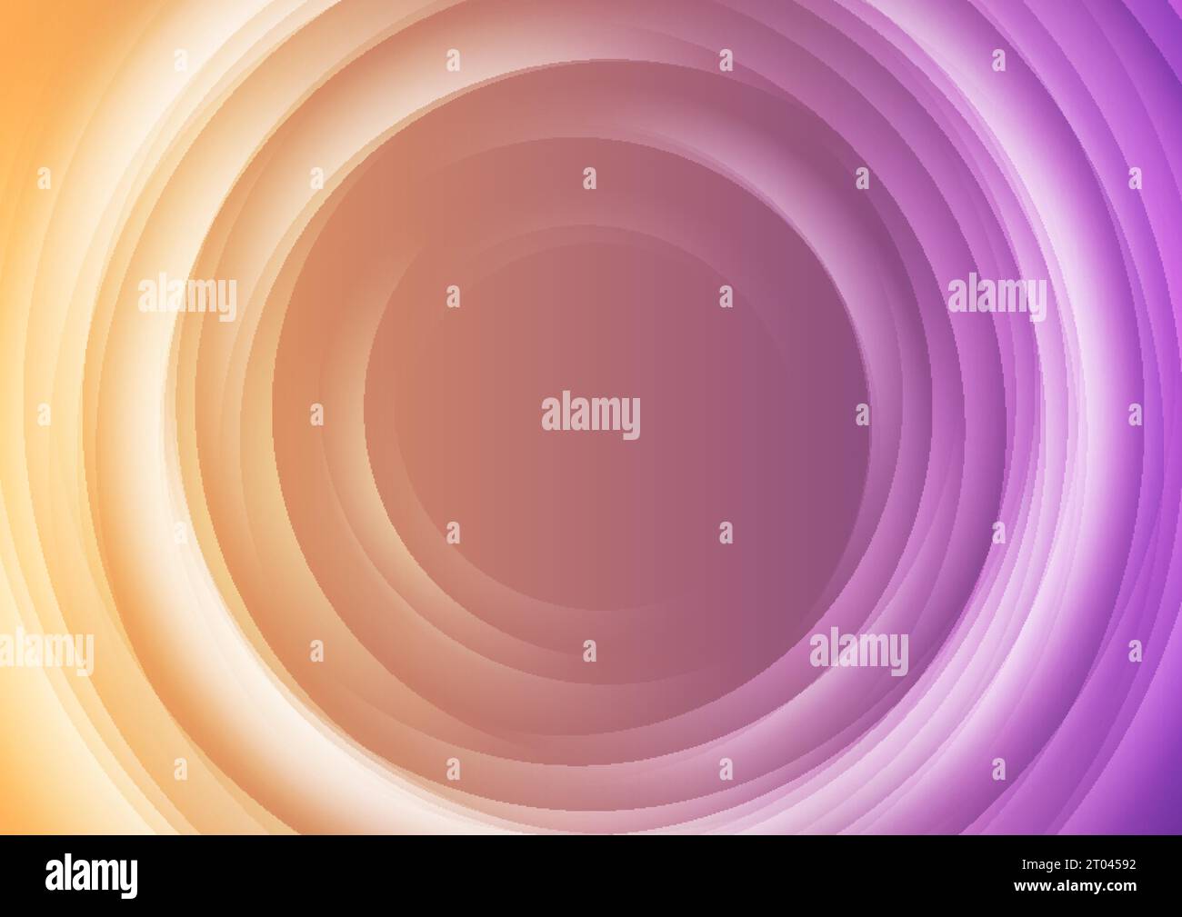 Smooth blurred violet and orange circles. Abstract tech futuristic elegant background. Vector ...