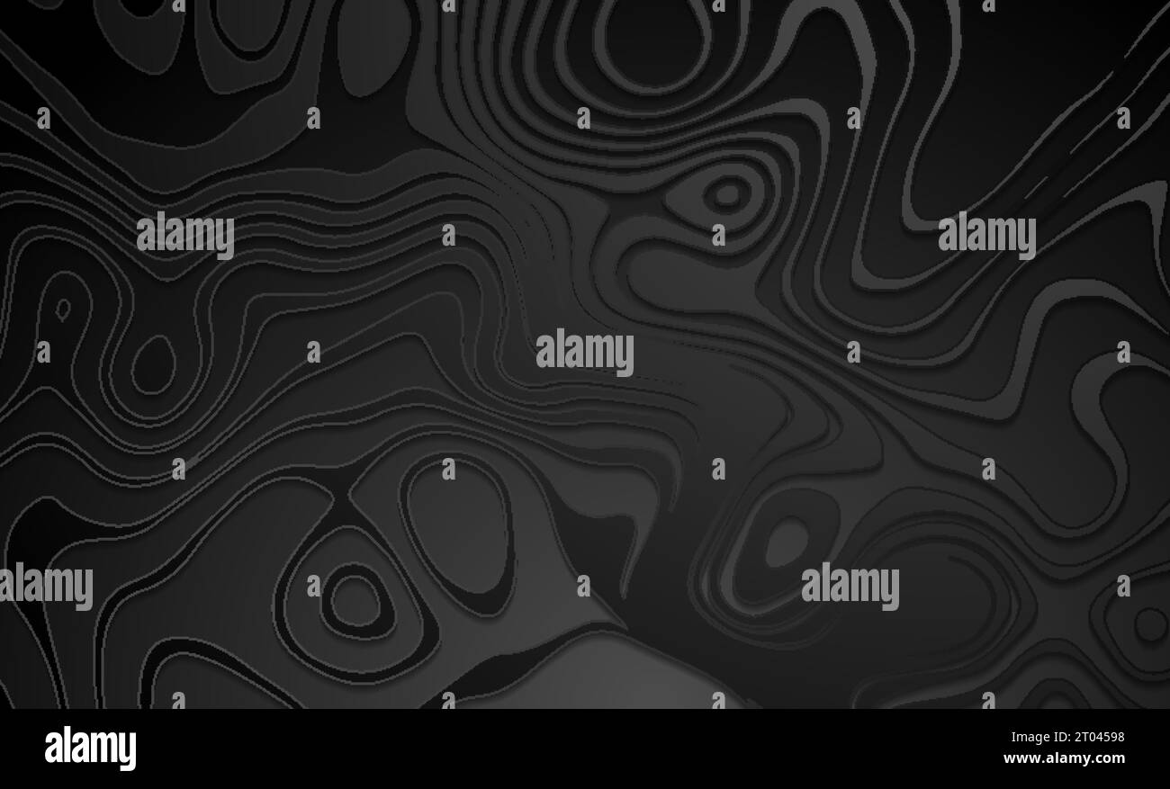 Black liquid wavy pattern abstract hi-tech background. Vector design ...