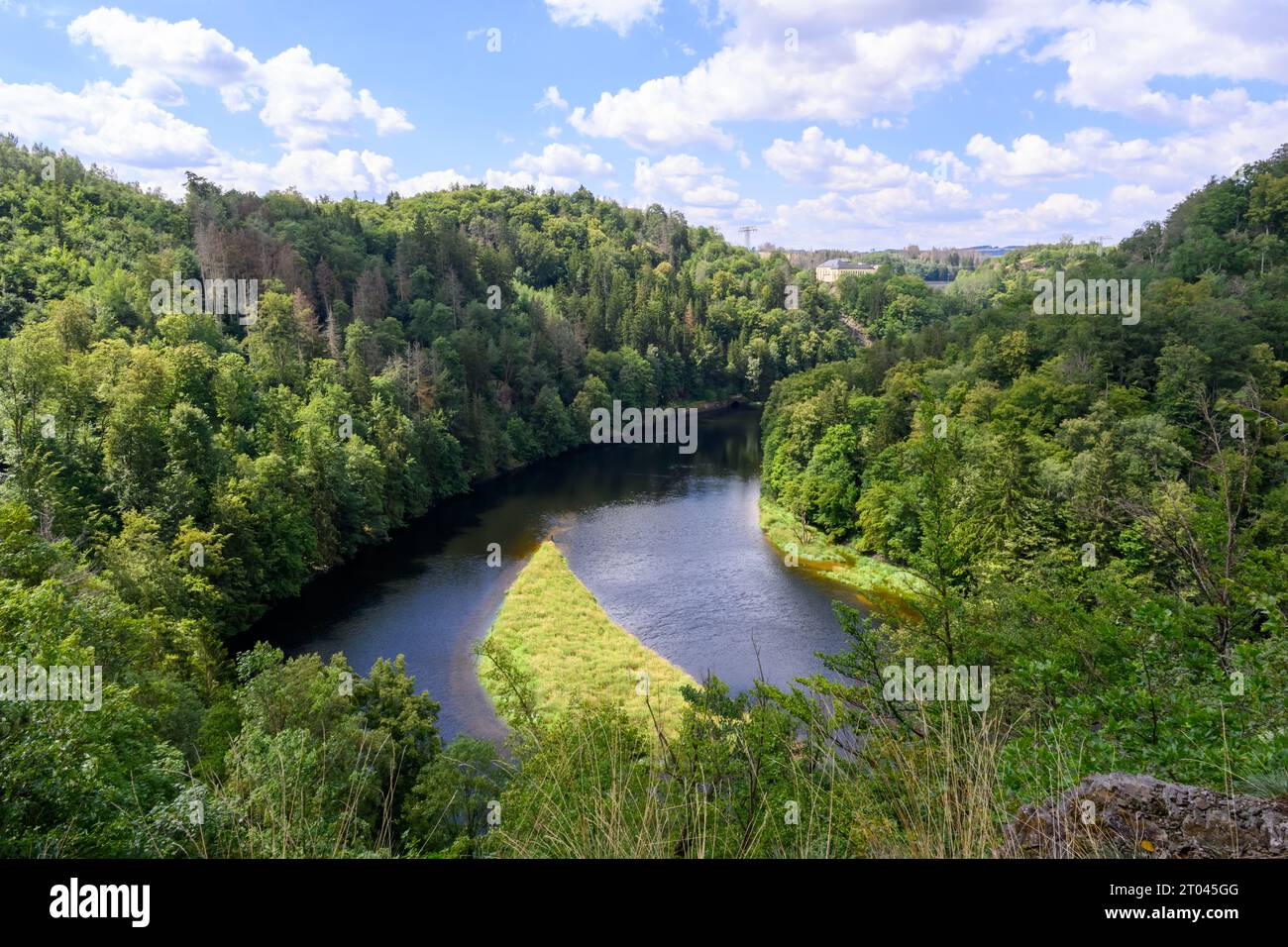 Behind the lead hole Dam in Thuringia, Germany Stock Photo - Alamy