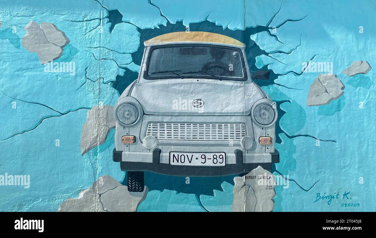 The Trabant breaking through the wall by Birgit Kinderv on Berlin Wall ...