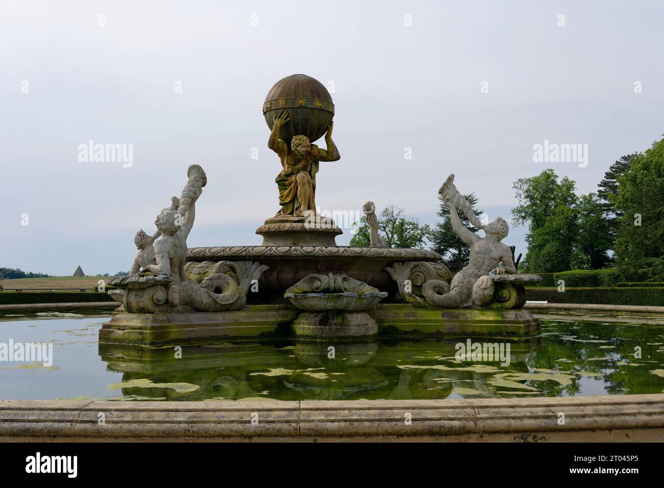 Atlas Fountain, Castle Howard, England, Great Britain Stock Photo - Alamy