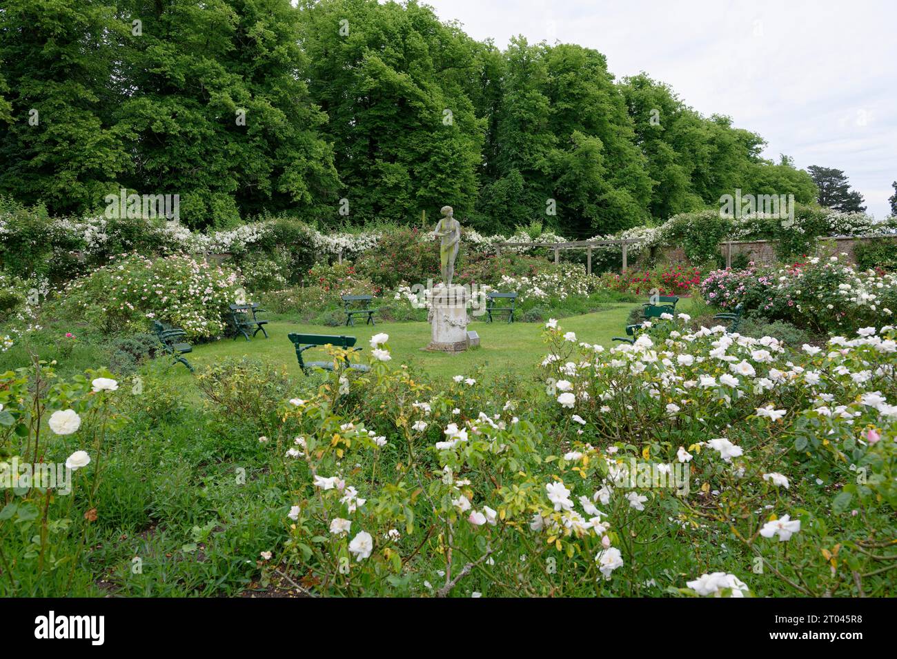 Statue, Walled Garden, Castle Howard, England, Great Britain Stock ...