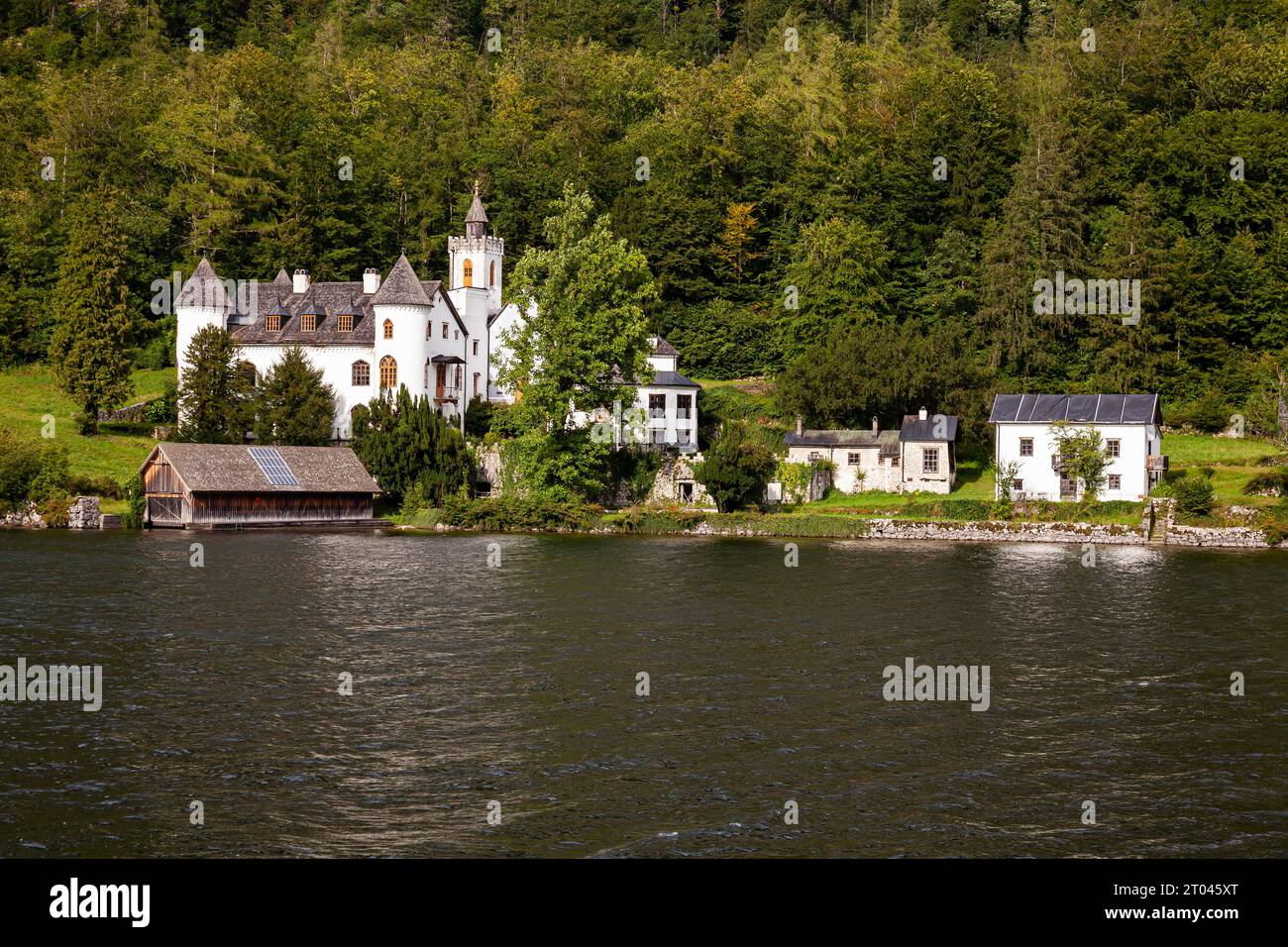 Castle Grub, Hallstatt, Lake Hallstatt, Salzkammergut, Austria Stock ...