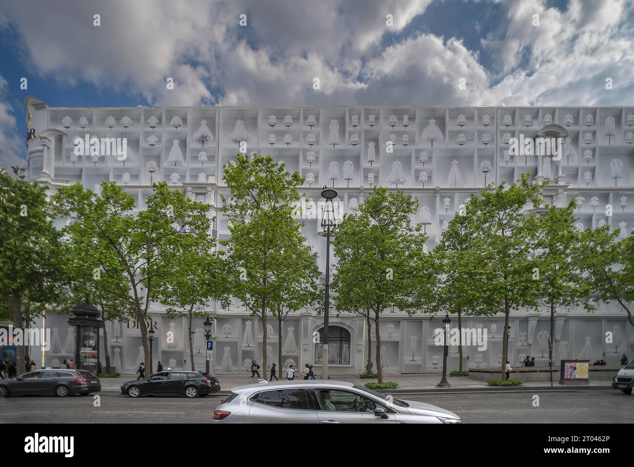 Dior department stores' on the Champs Elysees, Paris, France Stock ...