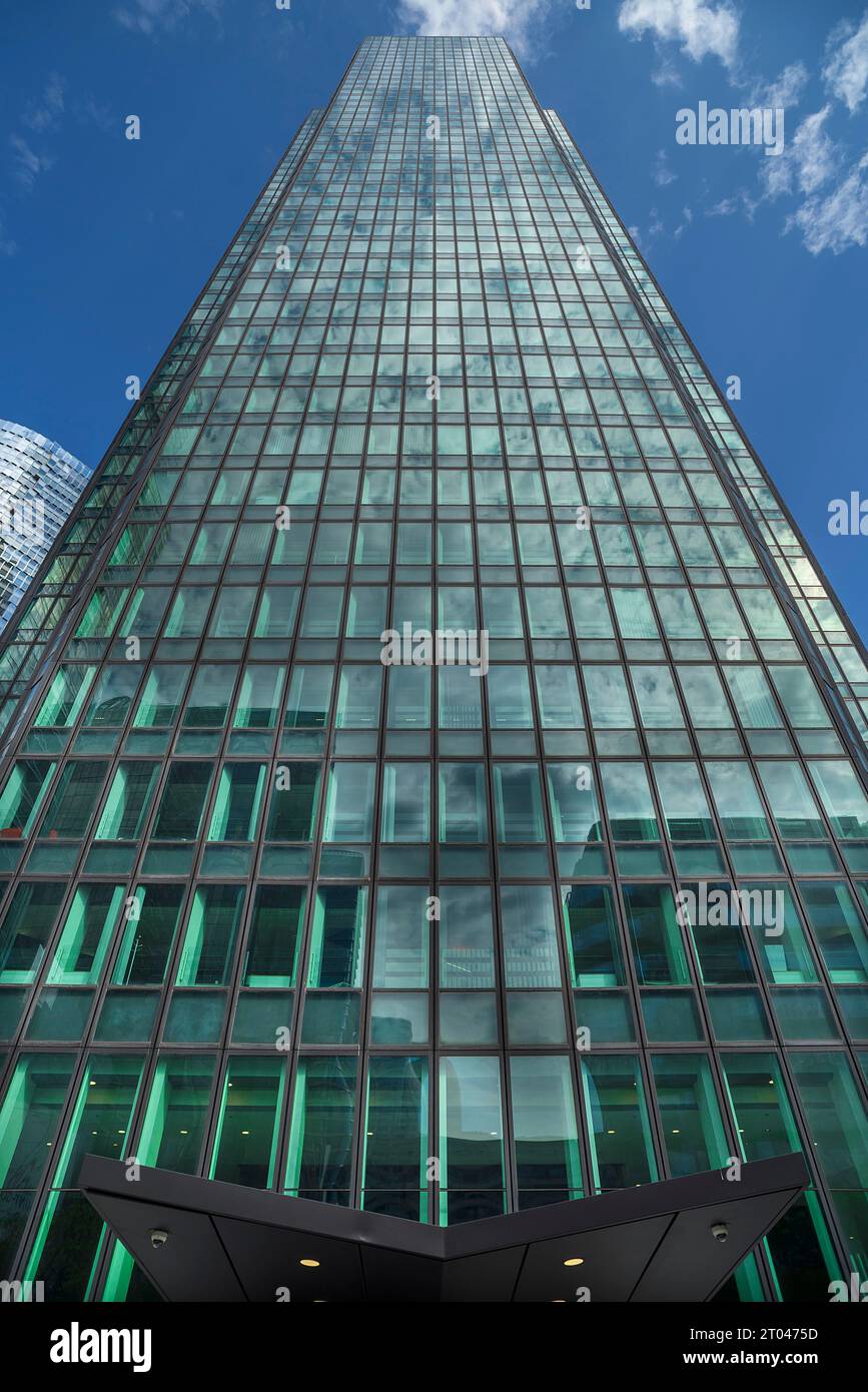 Office tower in La Defence, largest office building district in Europe ...