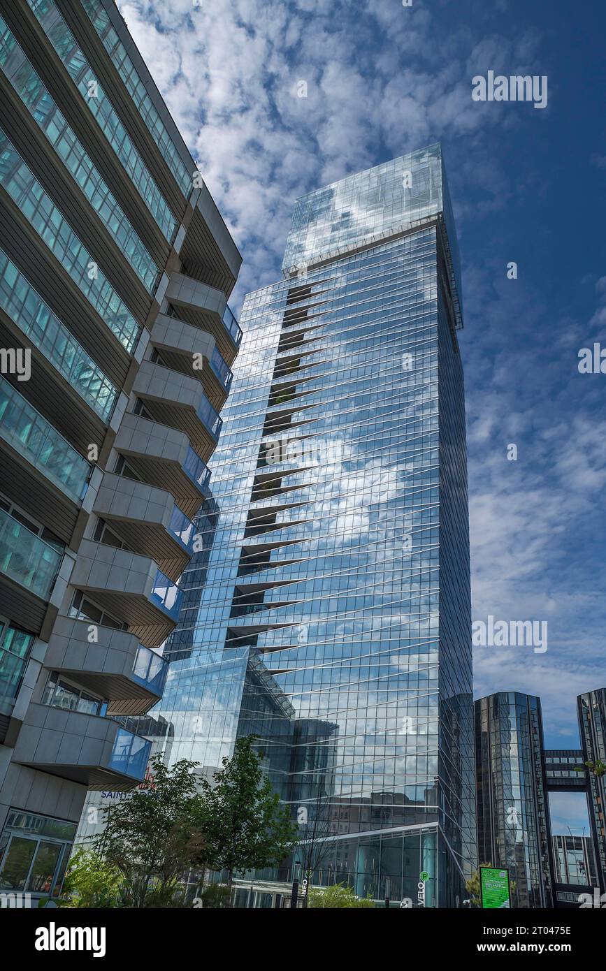 Office towers in La Defence, largest office building district in Europe ...