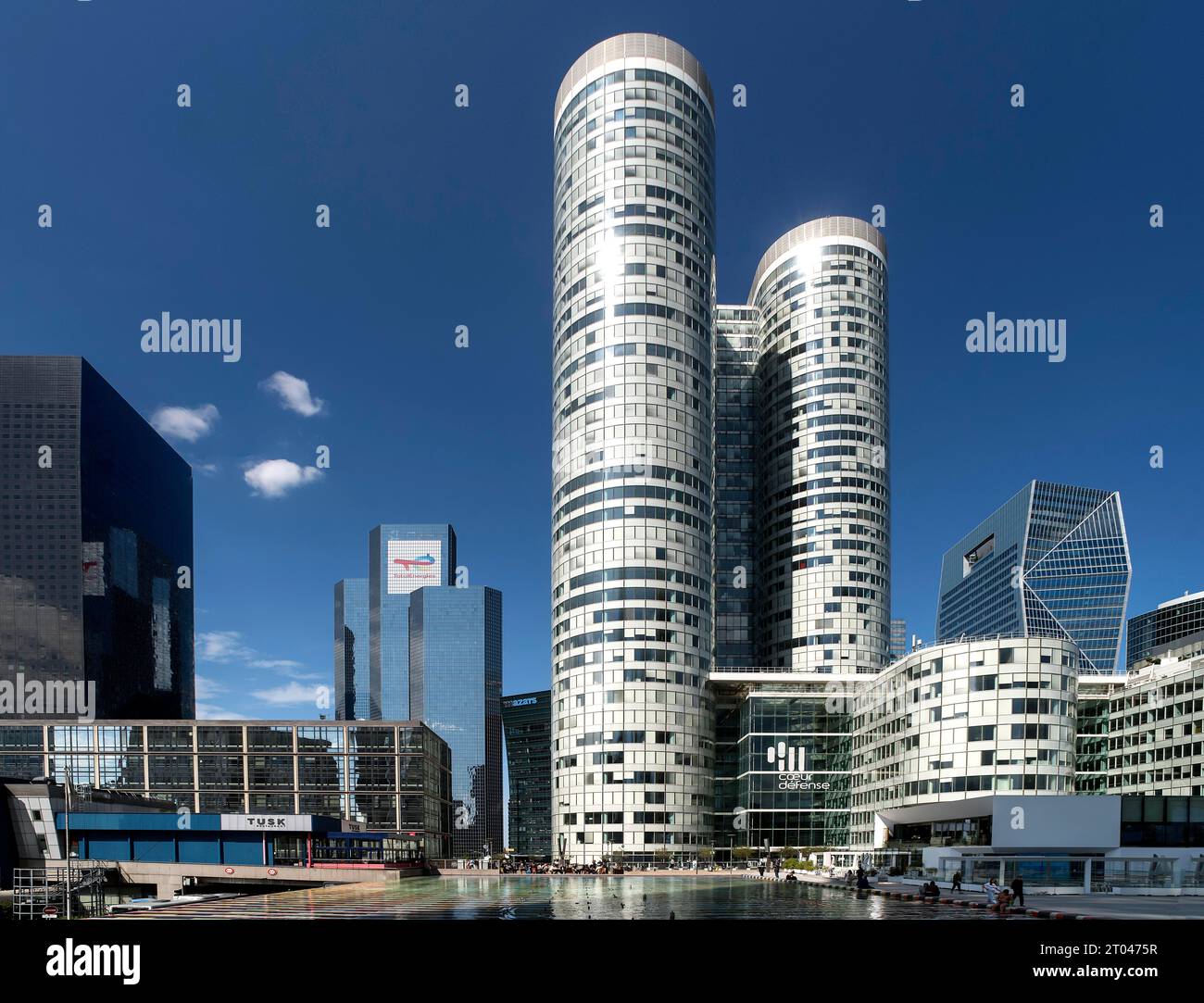 Modern office buildings, La Defence, the New High Quarter, the largest ...