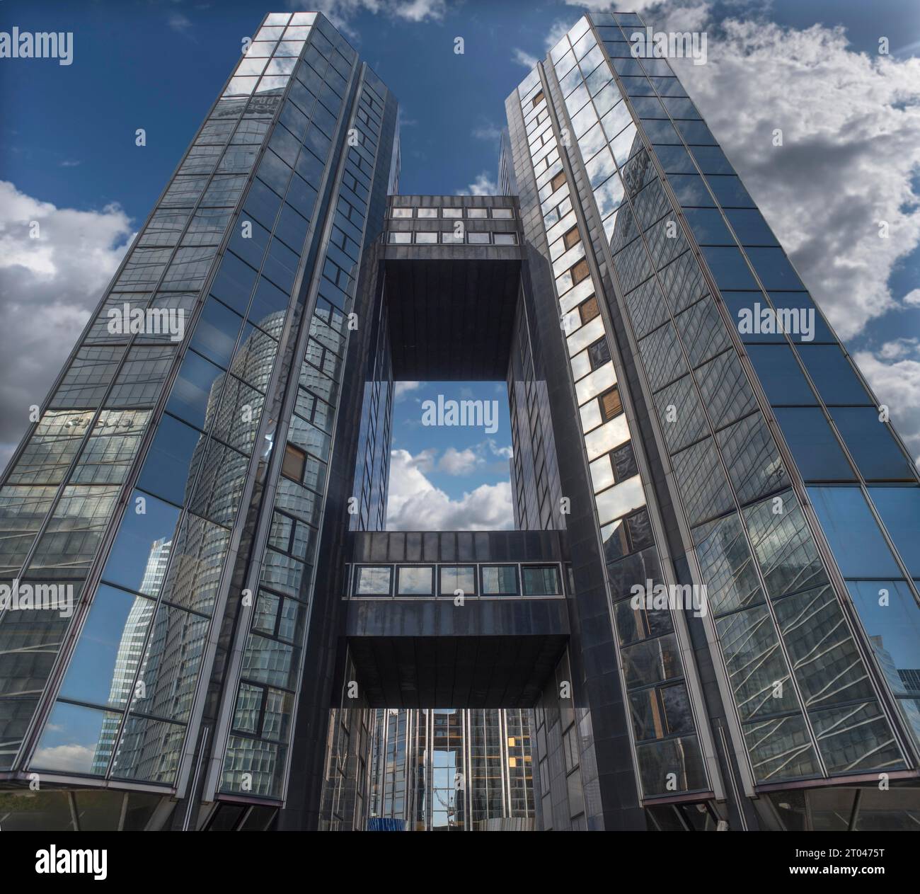 Office tower in La Defence, largest office building district in Europe ...