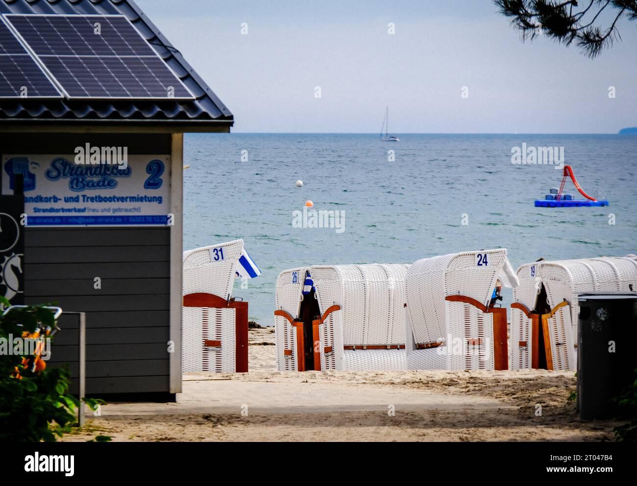 Beach access with beach chair rental in Timmendorf. Hanseatic City of ...