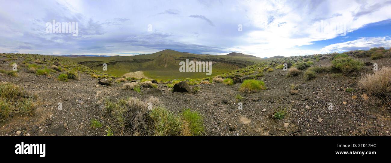 A scenic view of Lunar Crater, Nevada, United States Stock Photo - Alamy