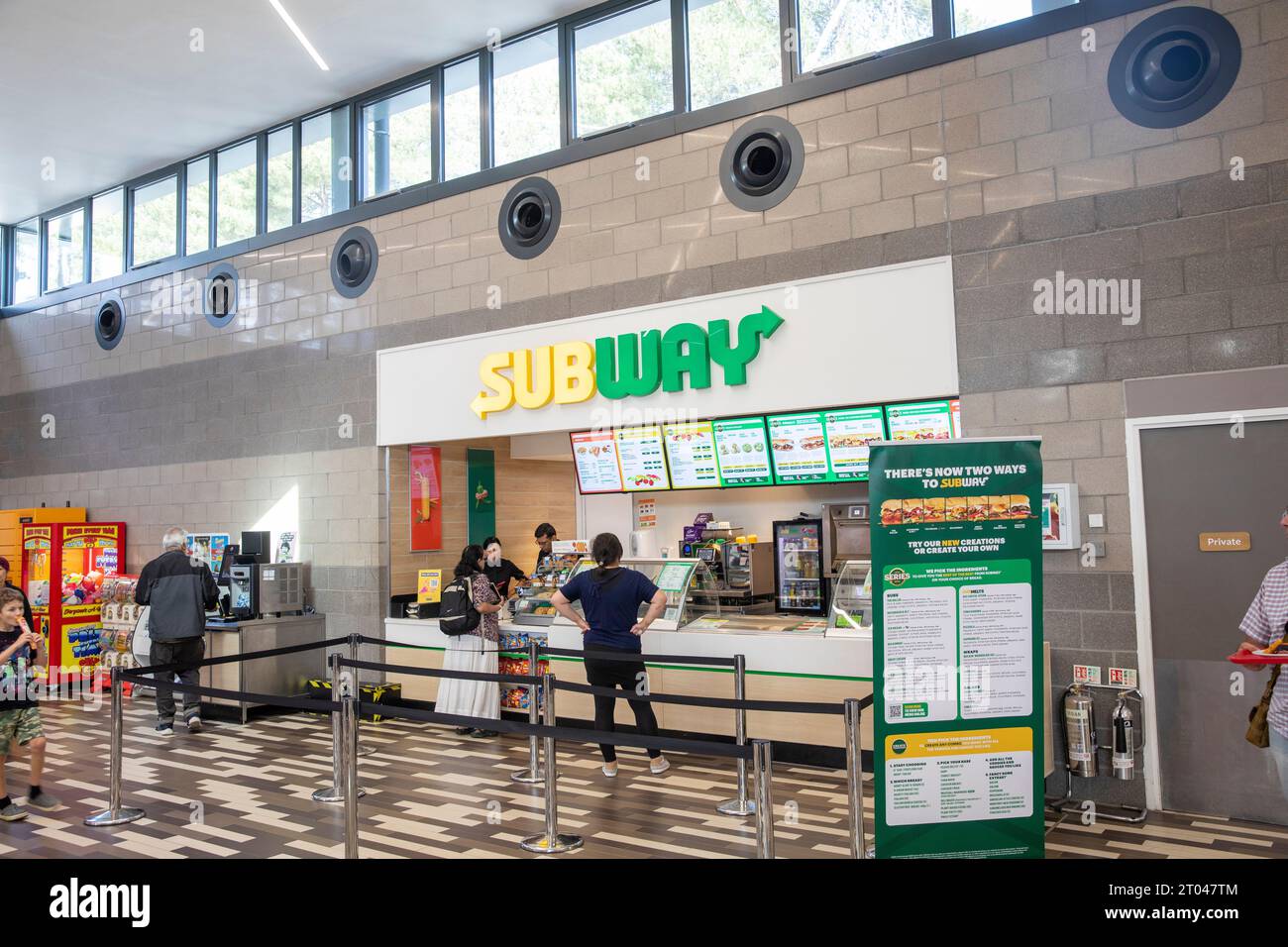 Subway food outlet Motorway service station at Fleet in Hampshire ...